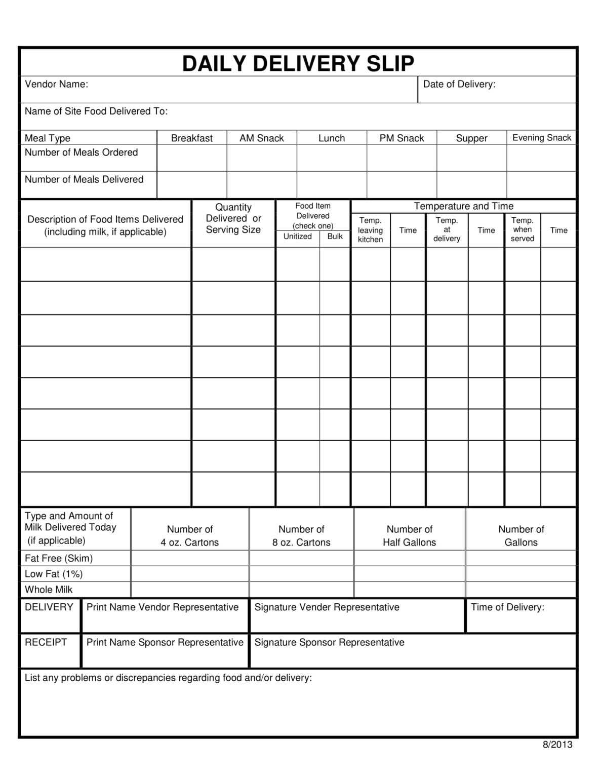 9+ Delivery Slip Example And Template – Xlsx, Doc, Pdf pertaining to ...