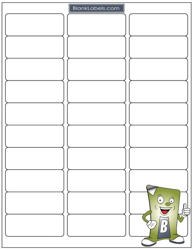 Avery 30 Labels Template – Calep.midnightpig.co with regard to Label ...