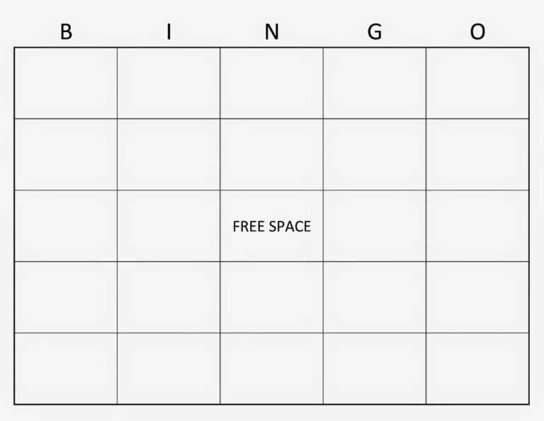 Blank Bingo Template Word | Sample Cv English Resume within Blank Bingo ...