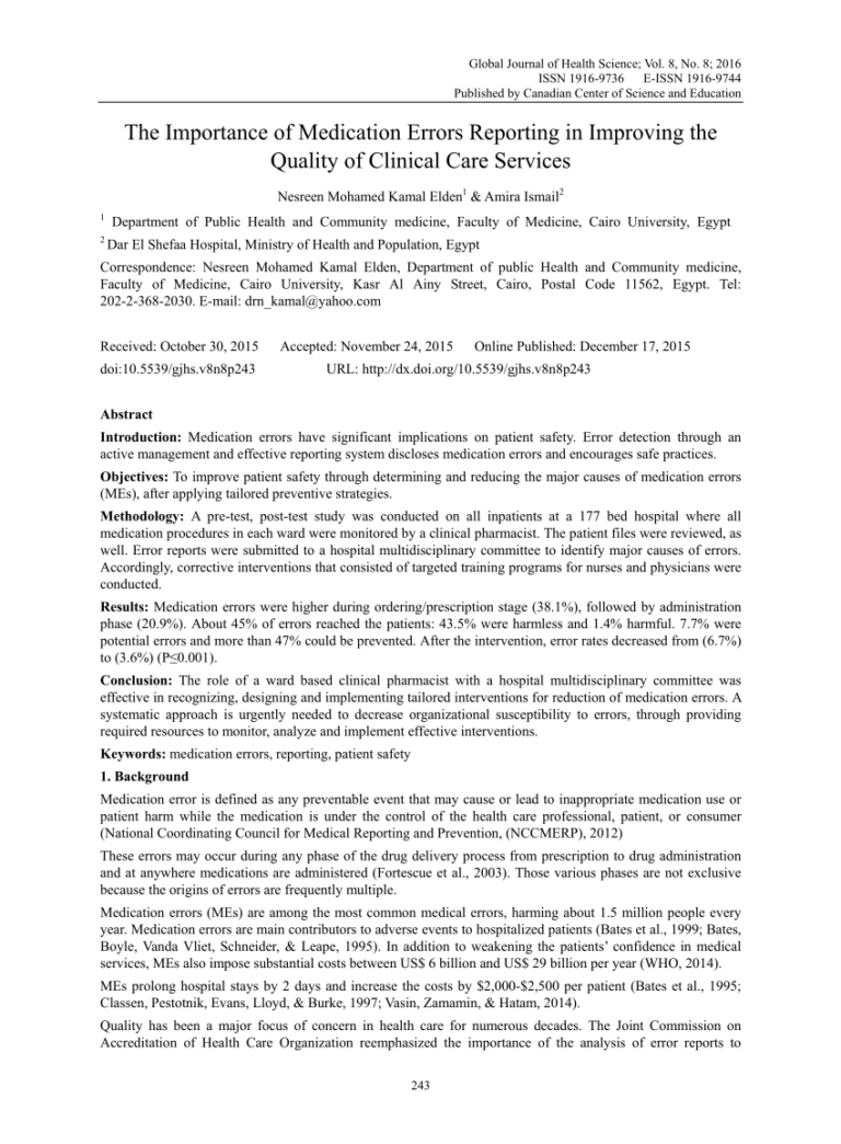 Example Of Medication Error Report Form | Download with Medication ...