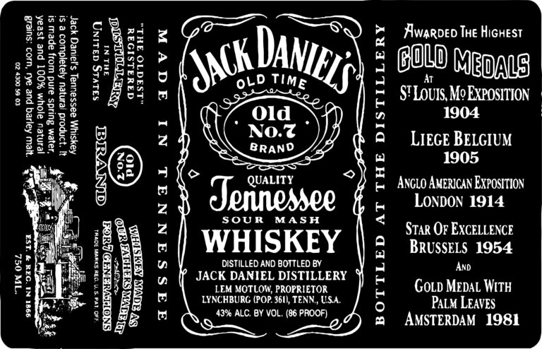 F011 Jack Daniels Label Template | Wiring Library throughout Blank Jack ...