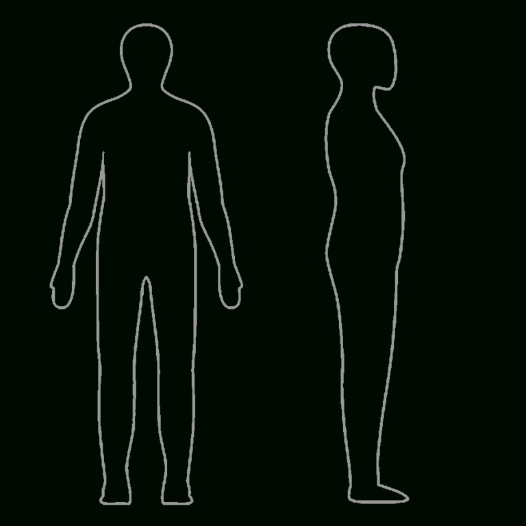 Blank Body Clipart within Blank Body Map Template – Pdf.fromgrandma.best
