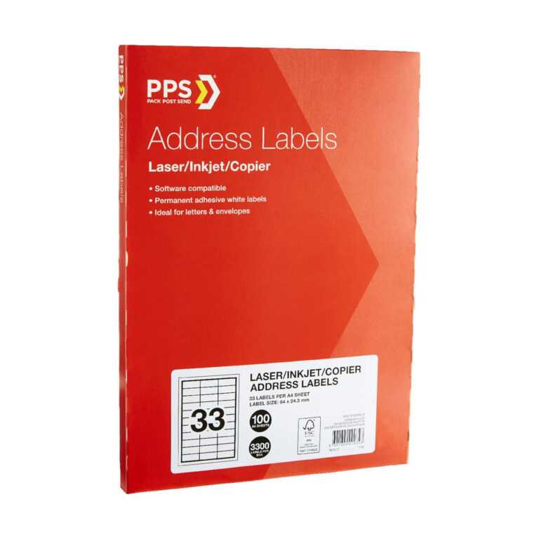 Pps Mailing Labels 21 Up 100 Pack with Label Template 21 Per Sheet Word ...