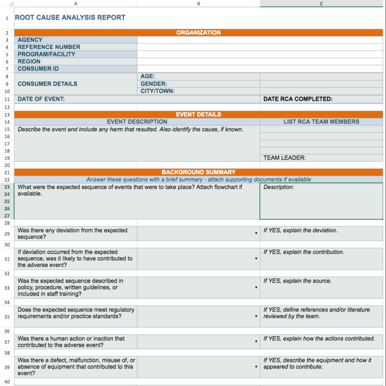 40+ Effective Root Cause Analysis Templates, Forms & Examples inside ...