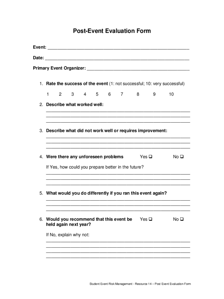 Post Event Evaluation Report Template Pdf fromgrandma best Post Event Evaluation Report Template Pdf fromgrandma best