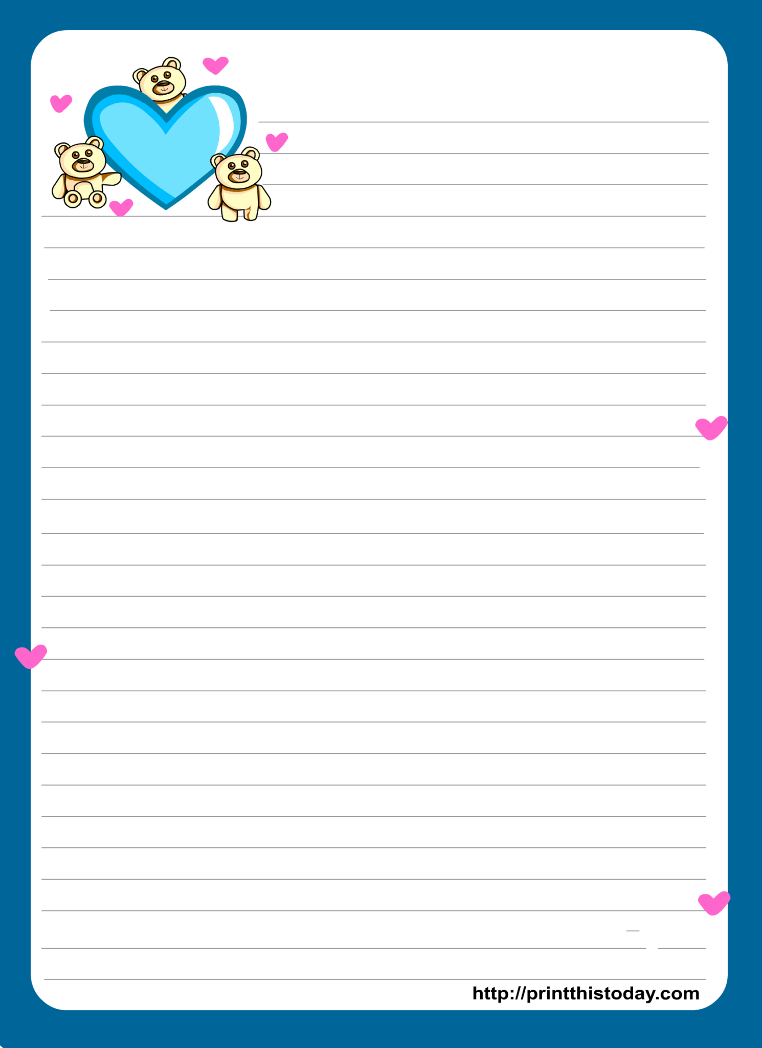 Stationery Letter Template – Dalep.midnightpig.co inside Blank Letter ...